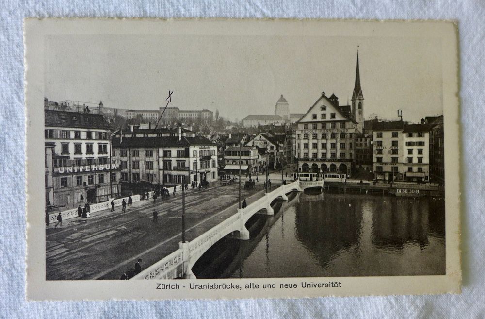 AK ZÜRICH ALTSTADT, Uraniabrücke, Tram, belebt (Gebraucht) in Wallisellen für CHF 5 – mit ...