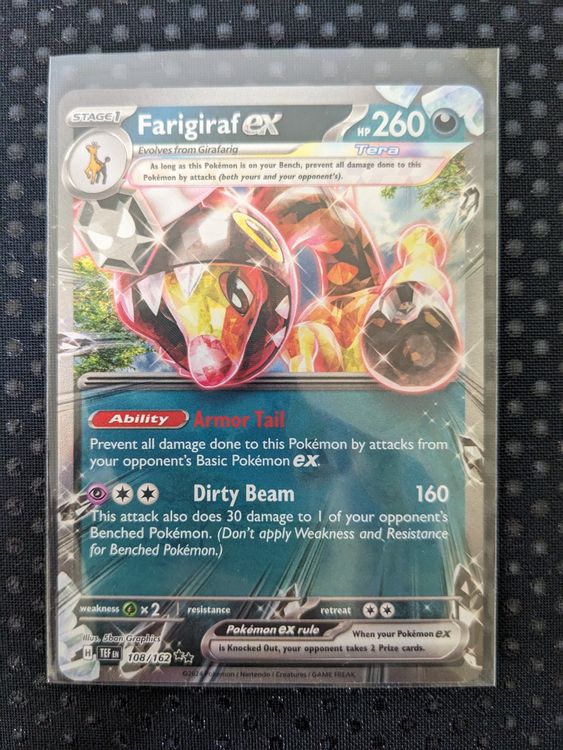 Pokémon Temporal Forces - Farigiraf EX 108/162 ( EN ) (Neu (gemäss ...