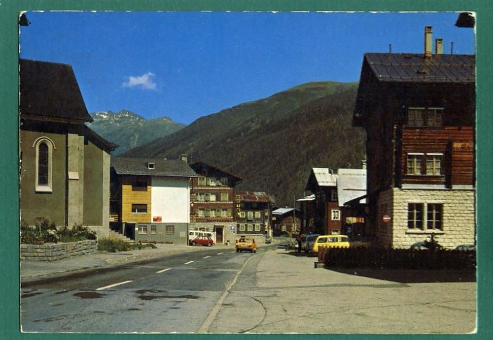 Ulrichen im Goms, Dorfpartie, 1977, schöne Dorfansicht (Gebraucht) in ...