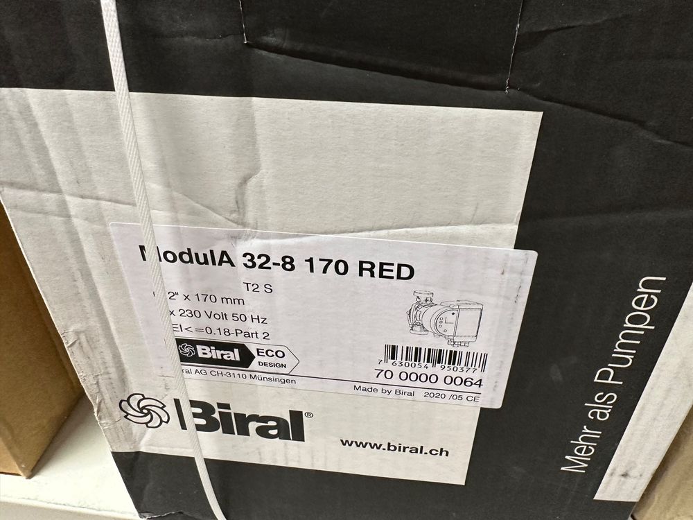 Biral Umwälzpumpe ModulA 32- 8 170 RED | Kaufen auf Ricardo
