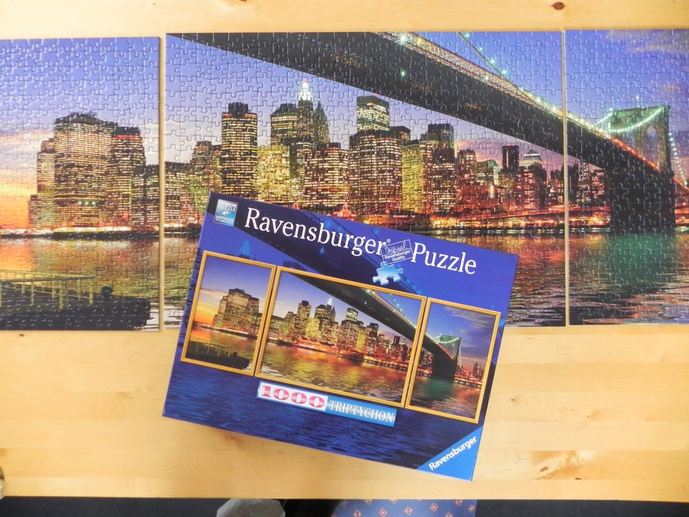 Puzzle 1000 Triptychon New York Brooklyn Bridge | Kaufen auf Ricardo