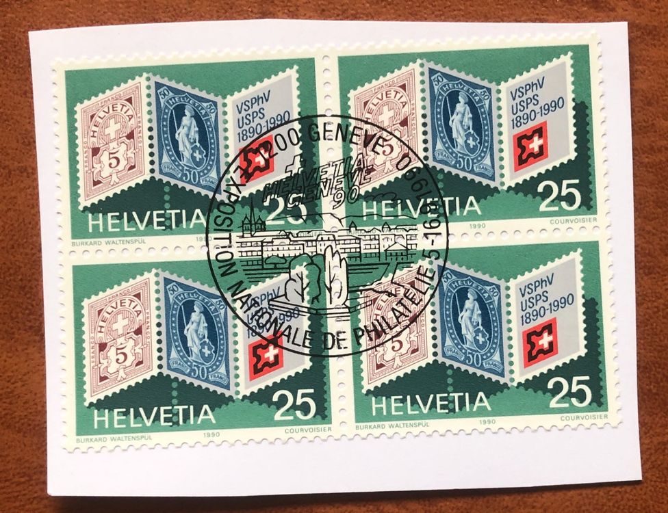 4 er Block Nr.785 mit Papier Stempel Bern (Gebraucht) in Aarau für CHF 0.5 – mit Lieferung auf ...