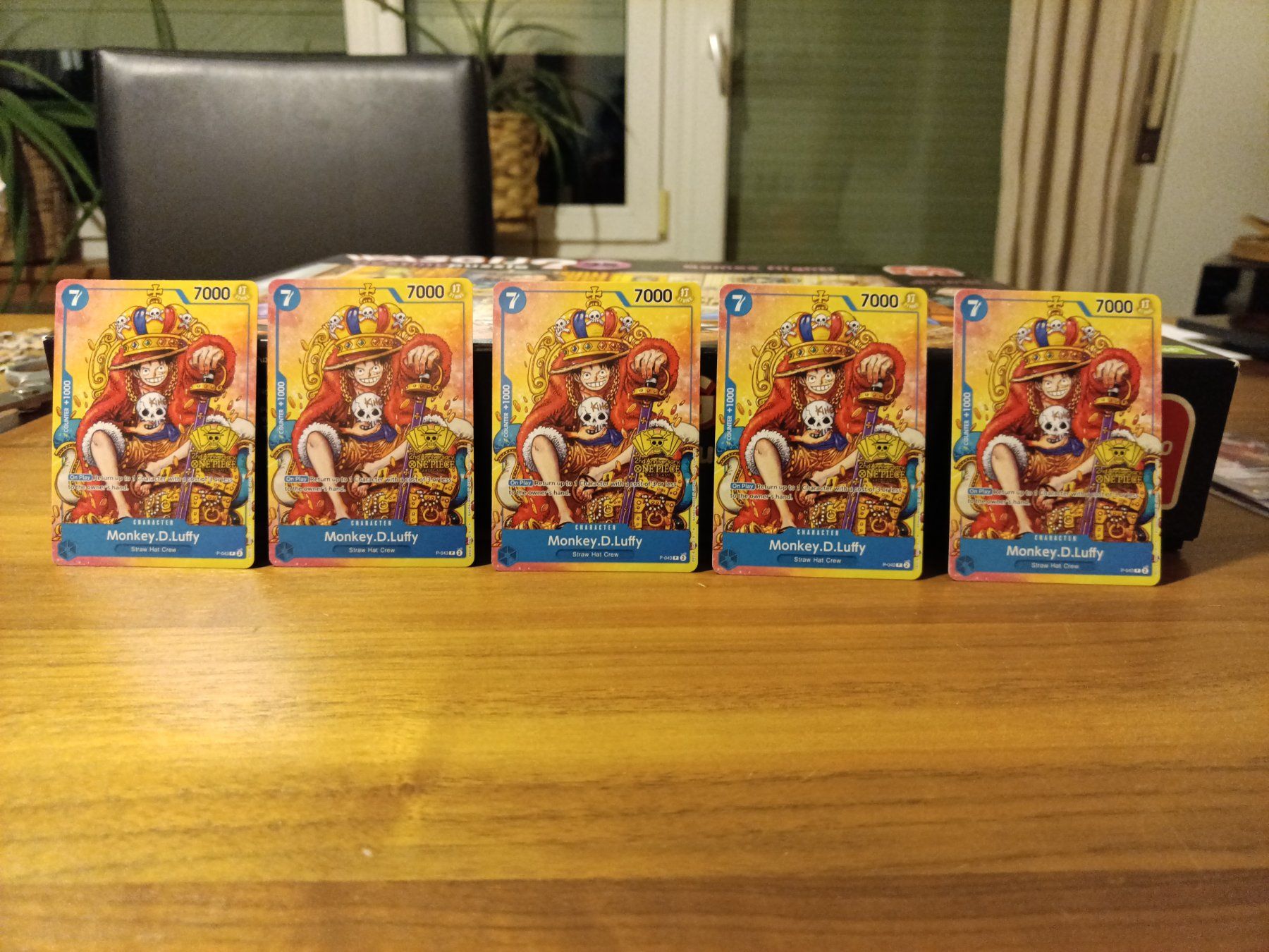 5 x One Piece Card Game: Monkey D. Luffy - P-043 (Neu (gemäss ...