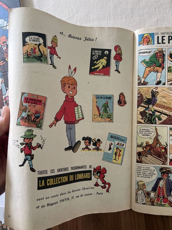 Tintin Noel 1958 Hergé Cover Weihnachtskalender, Tim Atar (Gebraucht ...