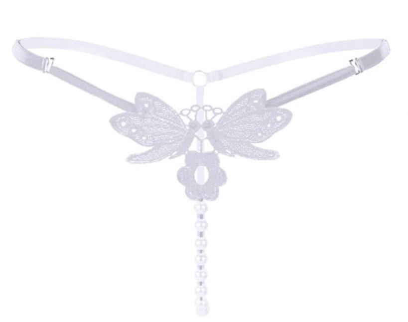 Sexy G-String weiss mit Kette, Erotik (Neu und originalverpackt) in für ...