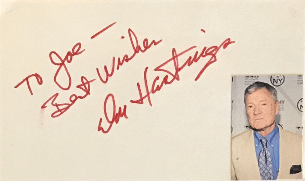 Don Hastings 1934- Autogramm signiert Karte m. Bild 8x12cm (Gebraucht ...