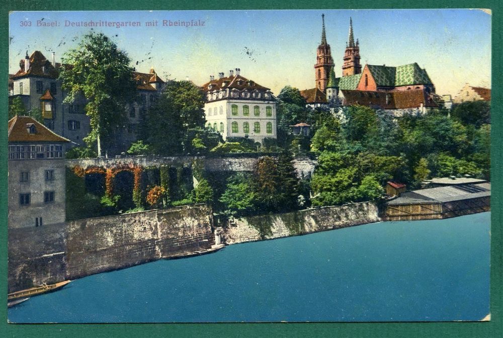 Basel, Deutschrittergarten mit Rheinpfalz, 1914 (Gebraucht) in Sargans für CHF 1 – mit Lieferung ...