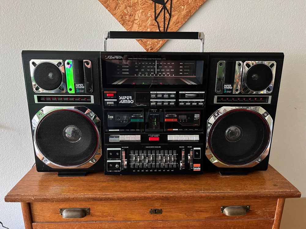 SuperTech - SUPER JUMBO (Model J-747S), Ghettoblaster / RAR! (Defekt ...