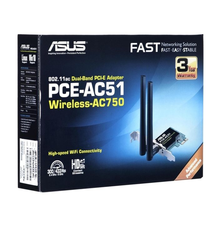 Asus Pce-Ac51 statt 50 nur für 35 (Neu und originalverpackt) in ...