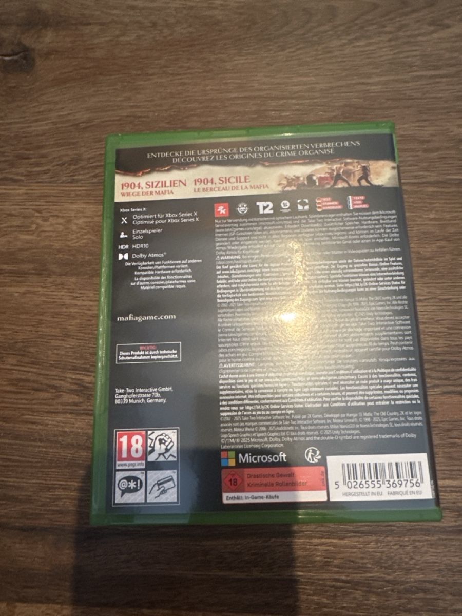 Mafia: The Old Country - Xbox Series X - Top Zustand! (Gebraucht) in ...
