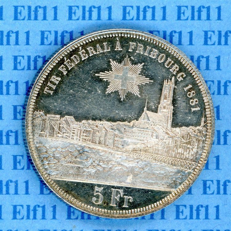 CHF___5.00 1881 Fribourg -stgl 5 Franken (Neu (gemäss Beschreibung)) in Widnau für CHF 250 – mit ...