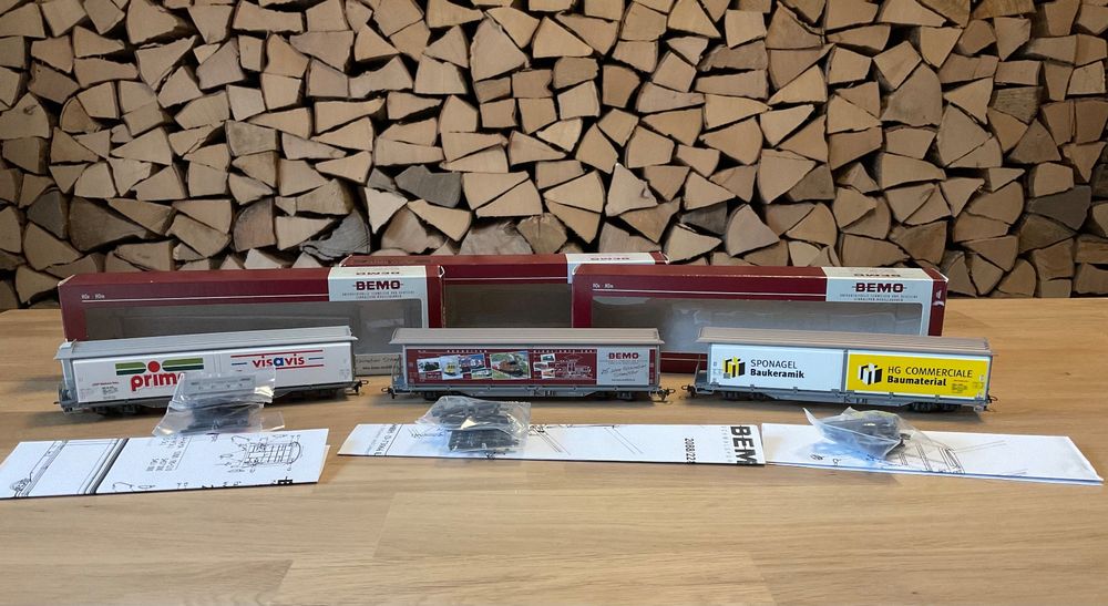 Lot de 3 wagons Bemo RhB HOm | Kaufen auf Ricardo