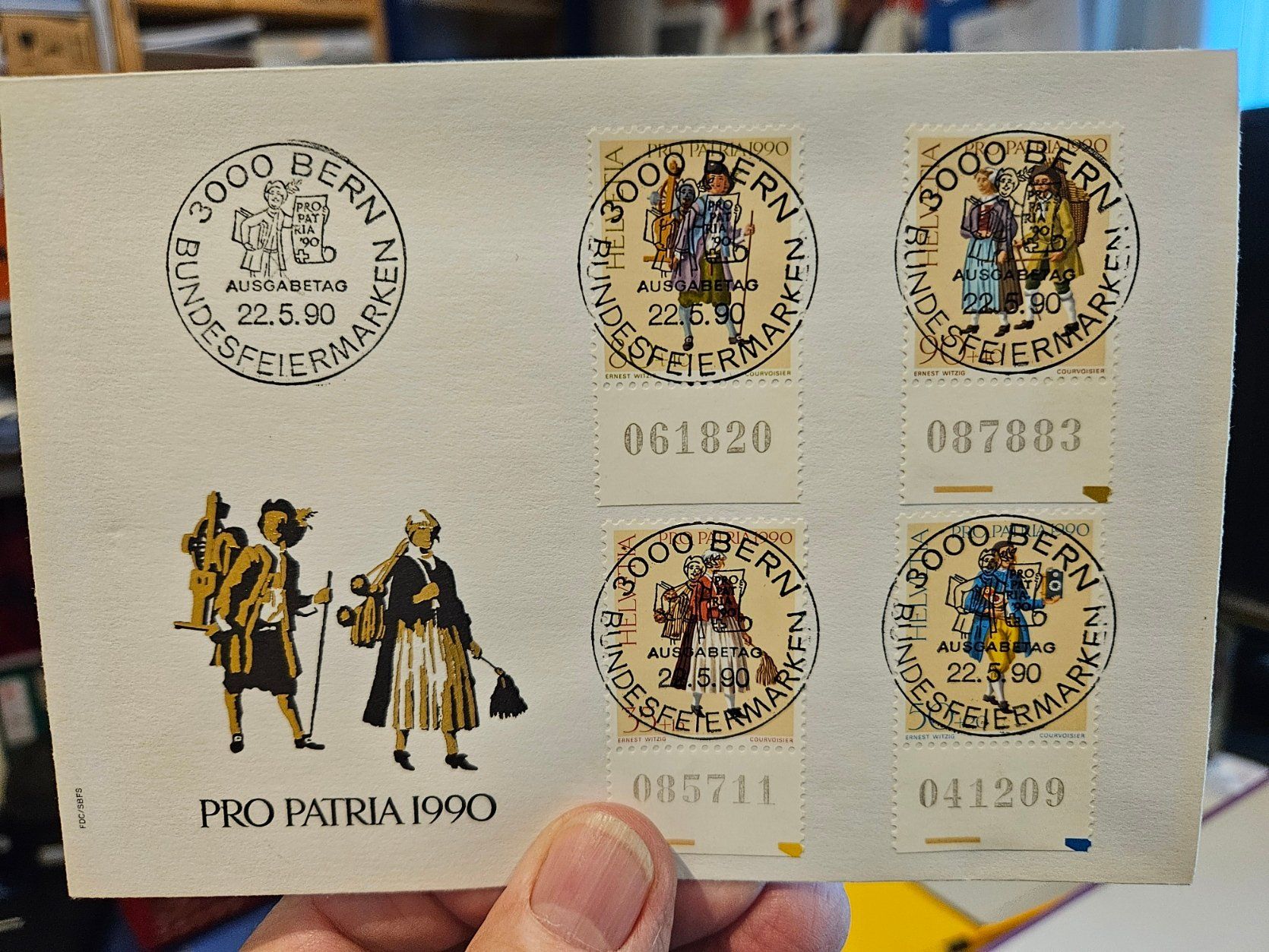 PP 1990 FDC mit ET VOLL TAB RAR!! nur 3.-- ! (Neu (gemäss Beschreibung ...