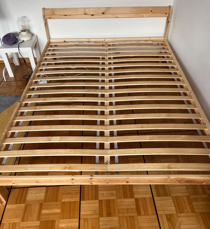Ikea Bett Neiden, Luröy Federholzrahmen 140x200, +Matratze (D'occasion ...