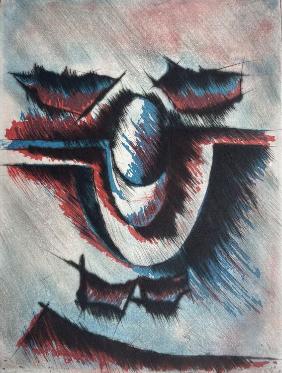 Arthur Richard Moll (1929) Radierung handsigniert | Kaufen auf Ricardo