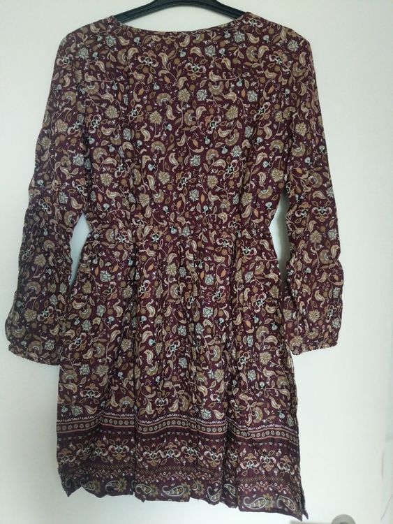 Kleid Dress Boho Goa Hippie dunkelrot *neu* Muster (Neu und ...