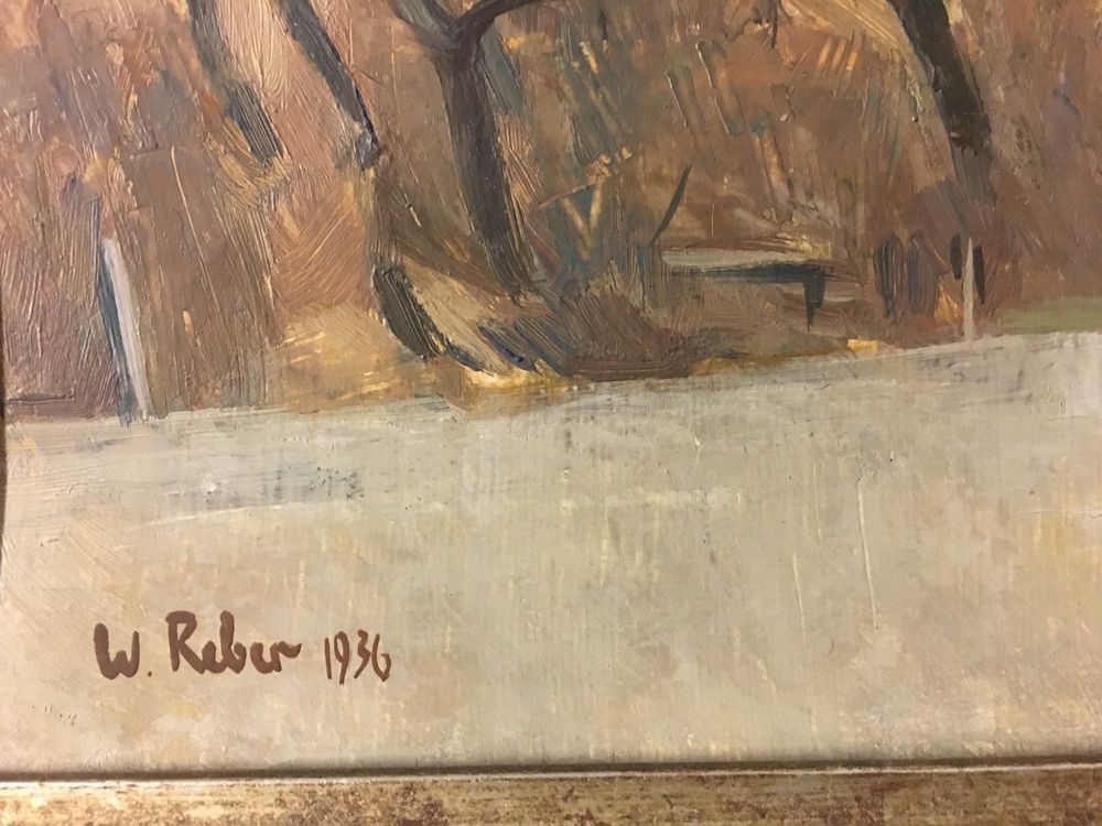 Ölgemälde von bekannten Schweizer Künstler Walter Reber. | Kaufen auf Ricardo