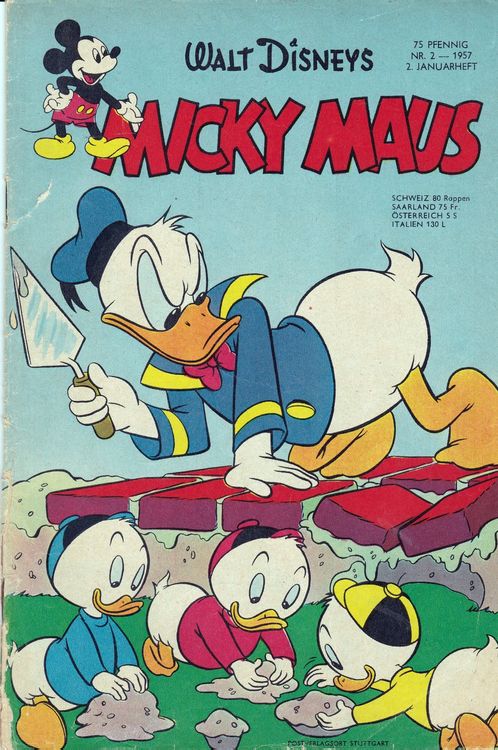 Micky Maus, Nr. 2, 1957, Rarität! Walt Disney Klassiker (Gebraucht) in ...