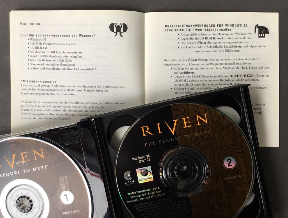 PC/Mac game RIVEN (1997) (Gebraucht) in Eggersriet für CHF 35 – mit ...