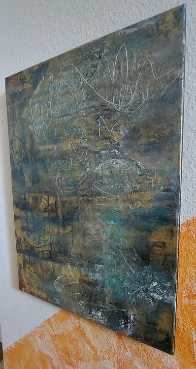 Gemälde Abstrakt von mir selbstgemalt 50×70 (Gebraucht) in Riehen für CHF 55 – mit Lieferung auf ...