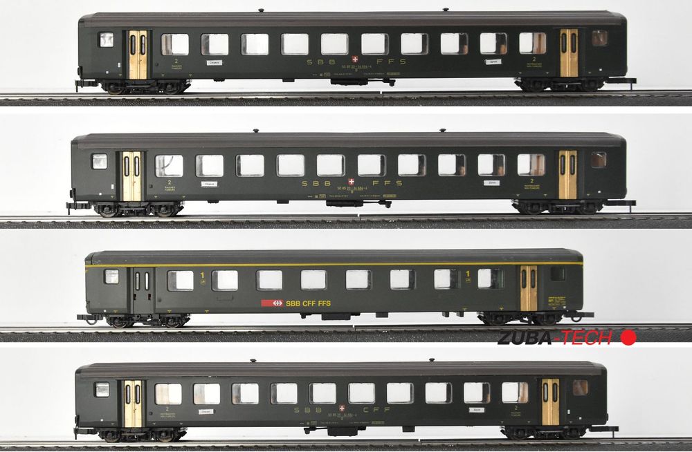 4x Roco EW II Personenwagen der SBB H0 GS ohne OVP (Gebraucht) in St ...