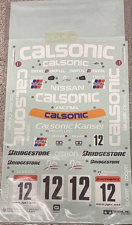 Tamiya Nissan Skyline calsonic sticker (Gebraucht) in Wohlen AG für CHF ...