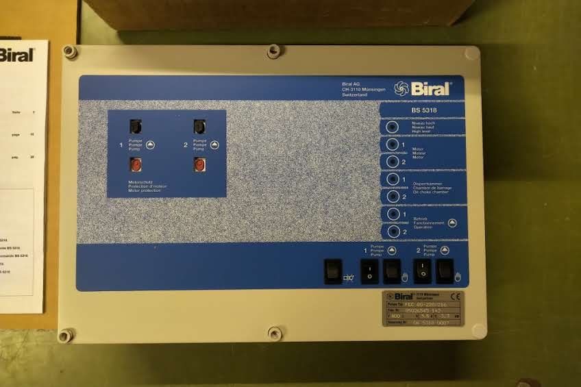 Biral Pumpensteuerung Steuergerät BS 5318 für Abwasser (Neu und ...