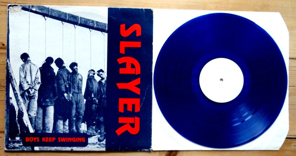 LP SLAYER boys keep swinging 1987 blue vinyl rar (Gebraucht) in Kesswil ...