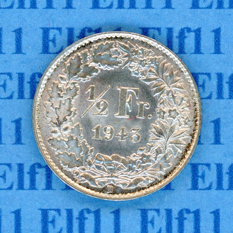 CHF___0.50 1943 -stgl 50 Rappen (Neu (gemäss Beschreibung)) in Widnau für CHF 22 – mit Lieferung ...