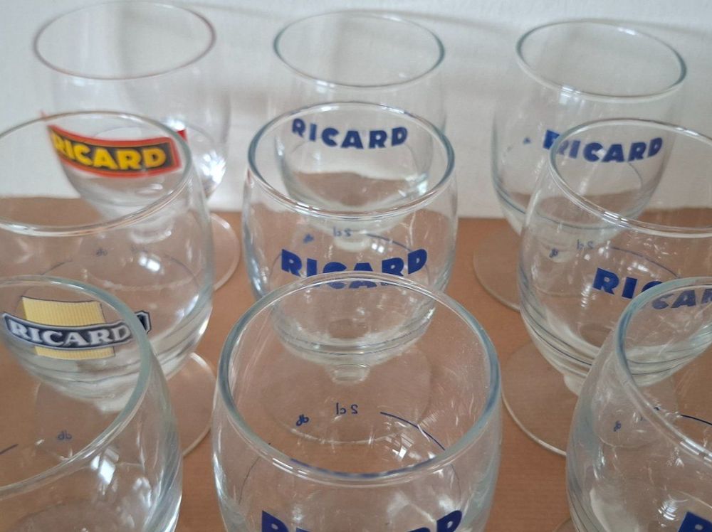 Lot 12 verres ballon Ricard 2cl Db Durobor vintage (Gebraucht) in ...
