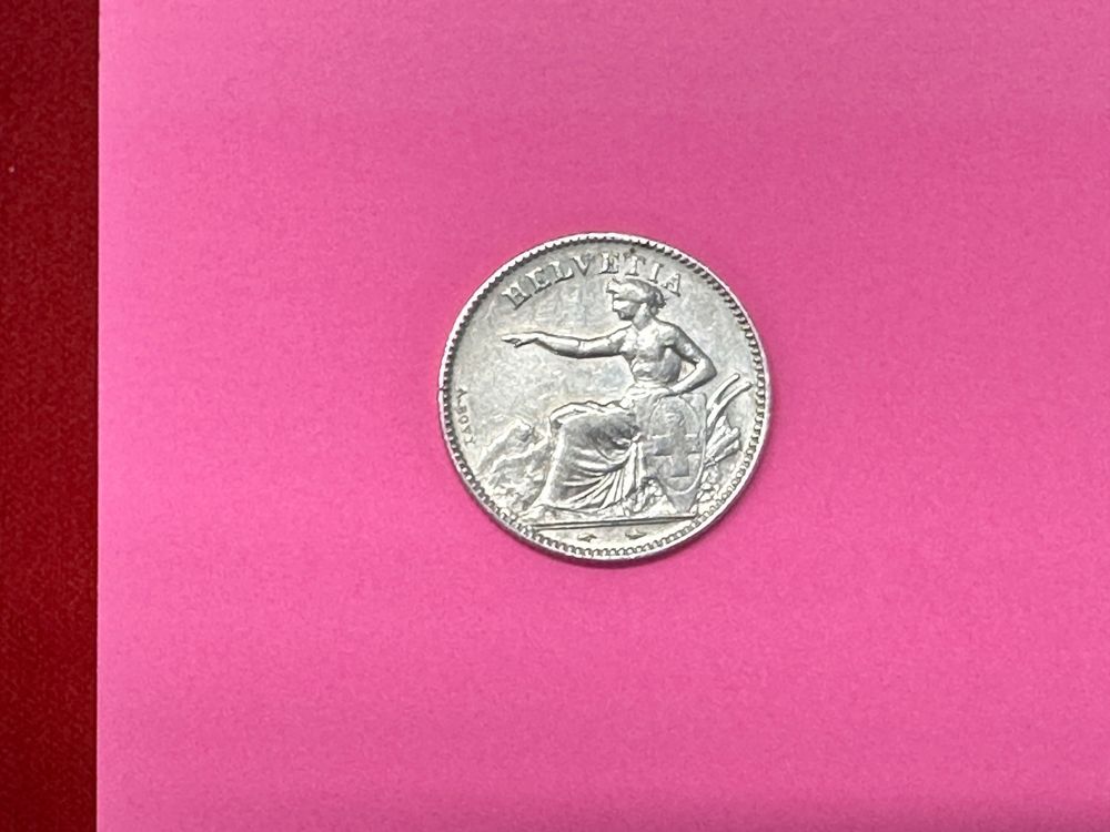 Pièce argent 1frs année 1850 (D'occasion) à Payerne pour CHF 101 – avec ...