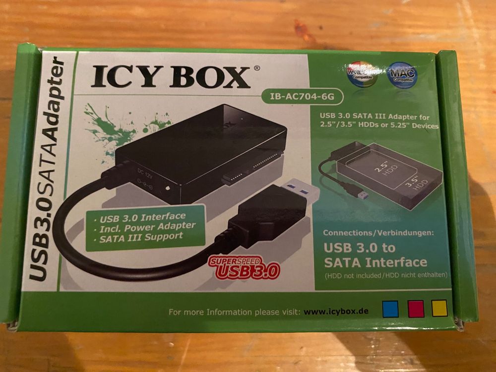 ICY BOX USB Adapter für SATA-Geräte | Kaufen auf Ricardo