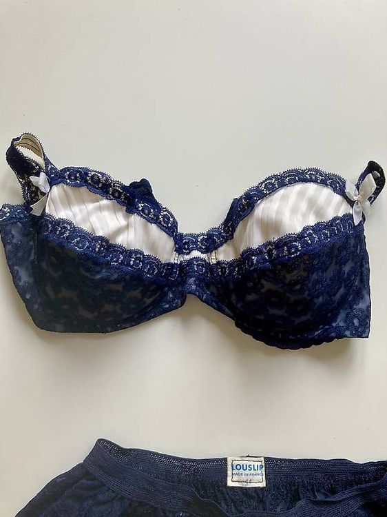 Vintage French Unterwäsche Damen, BH Slip Petticoat (Gebraucht) in ...