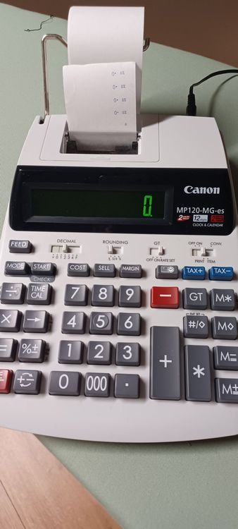 CANON MP120-MG-ES NEU NEU TISCHRECHNER MIT PAPIERROLLE (Neu (gemäss ...