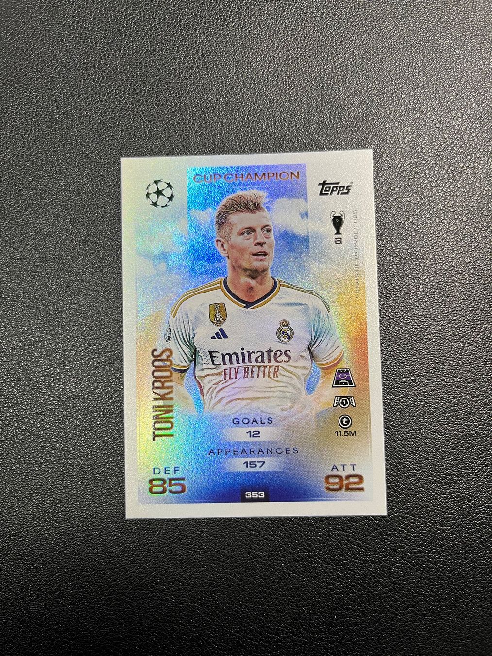Topps Match Attax 2025/26 Toni Kroos 353 (Neu (gemäss Beschreibung)) in ...