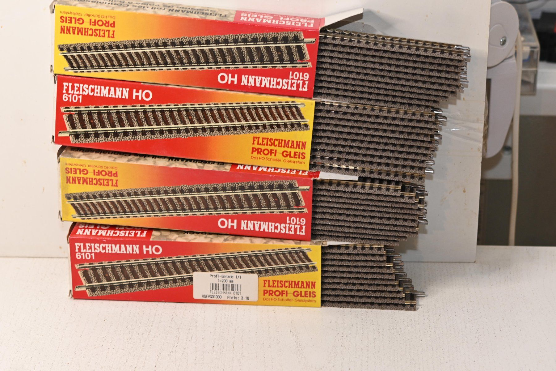 Fleischmann profi gerade 4 Packungen mit OVP HO/DC (Gebraucht) in ...
