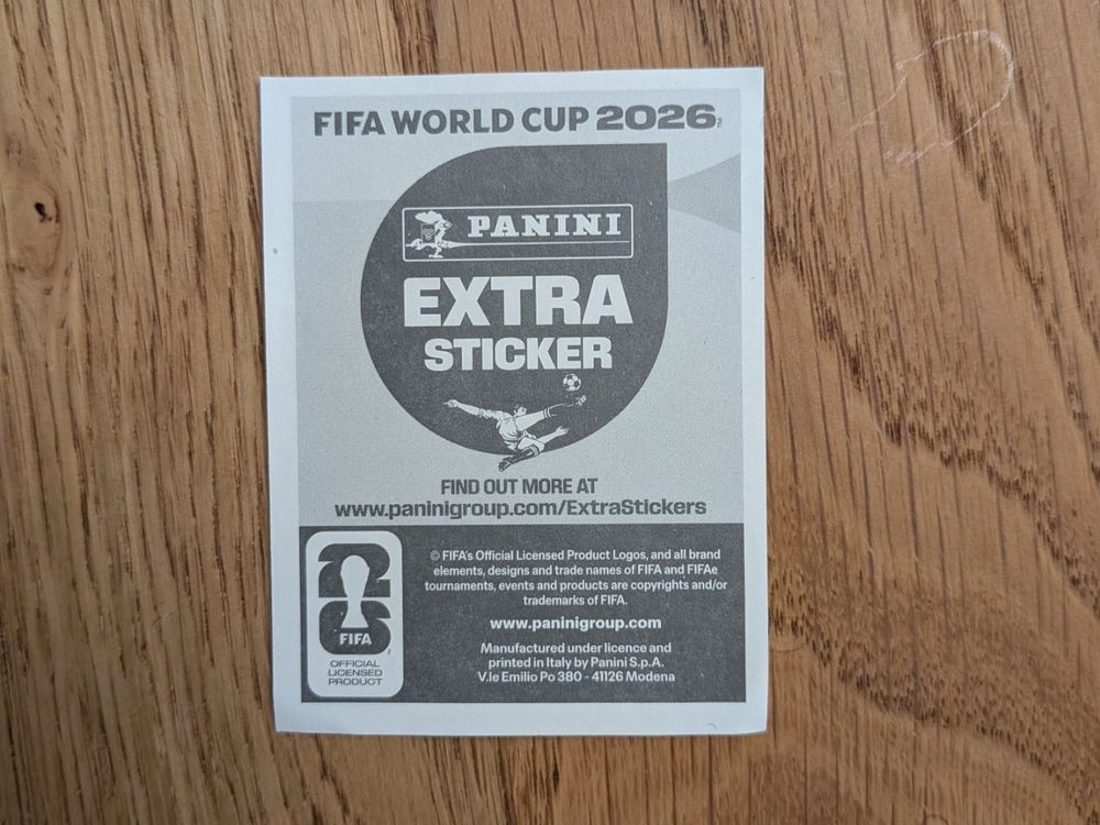 Panini Extra Sticker Cristiano Ronaldo Gold 2026 (Neu (gemäss ...