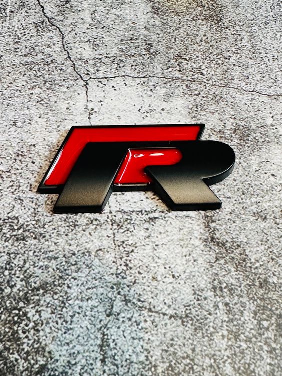 VW R Racing Schriftzug, Emblem, Logo 3D Metall (Neu und ...