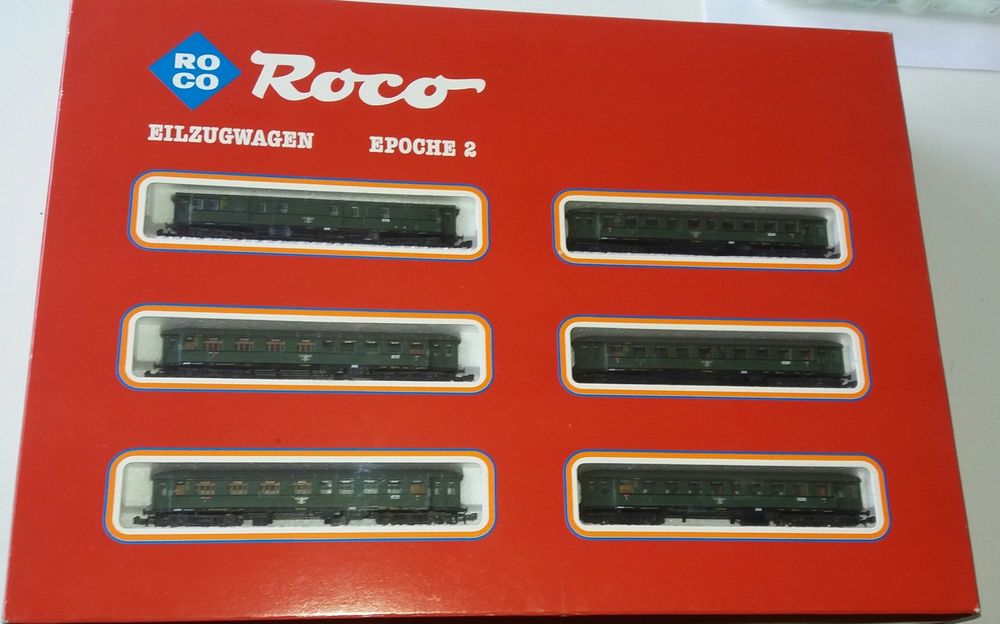 Roco 02061S - Eilzugwagen-Set 6-tlg Spur N - Ladenneu (Neu (gemäss ...