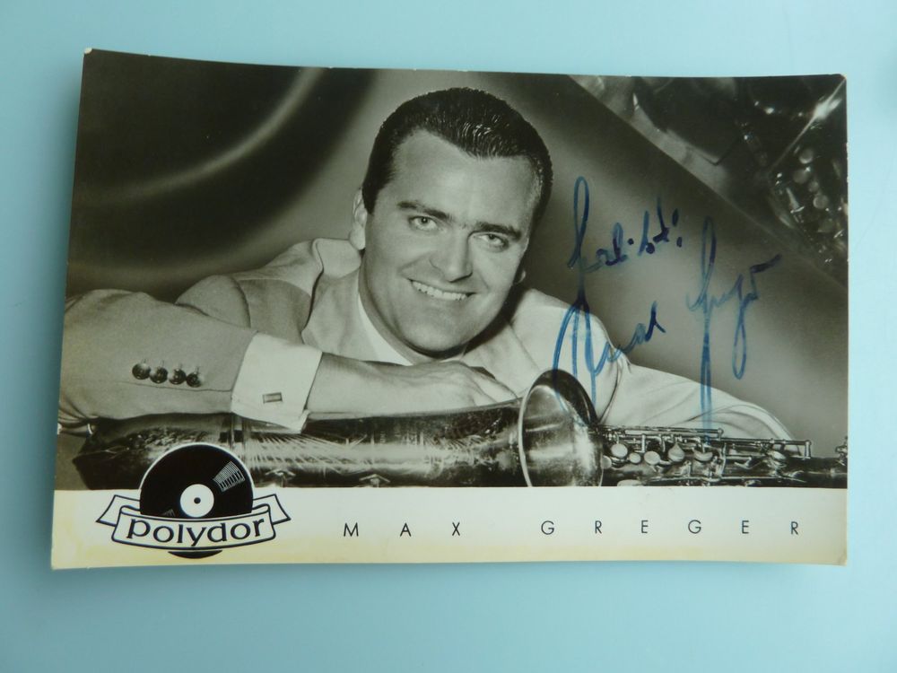 Autogrammkarte Original s/w Max Greger | Kaufen auf Ricardo