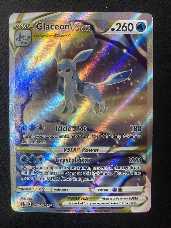 Glaceon VSTAR GG40 - Glaziola VSTAR - Crown Zenith - EN (Neu (gemäss ...