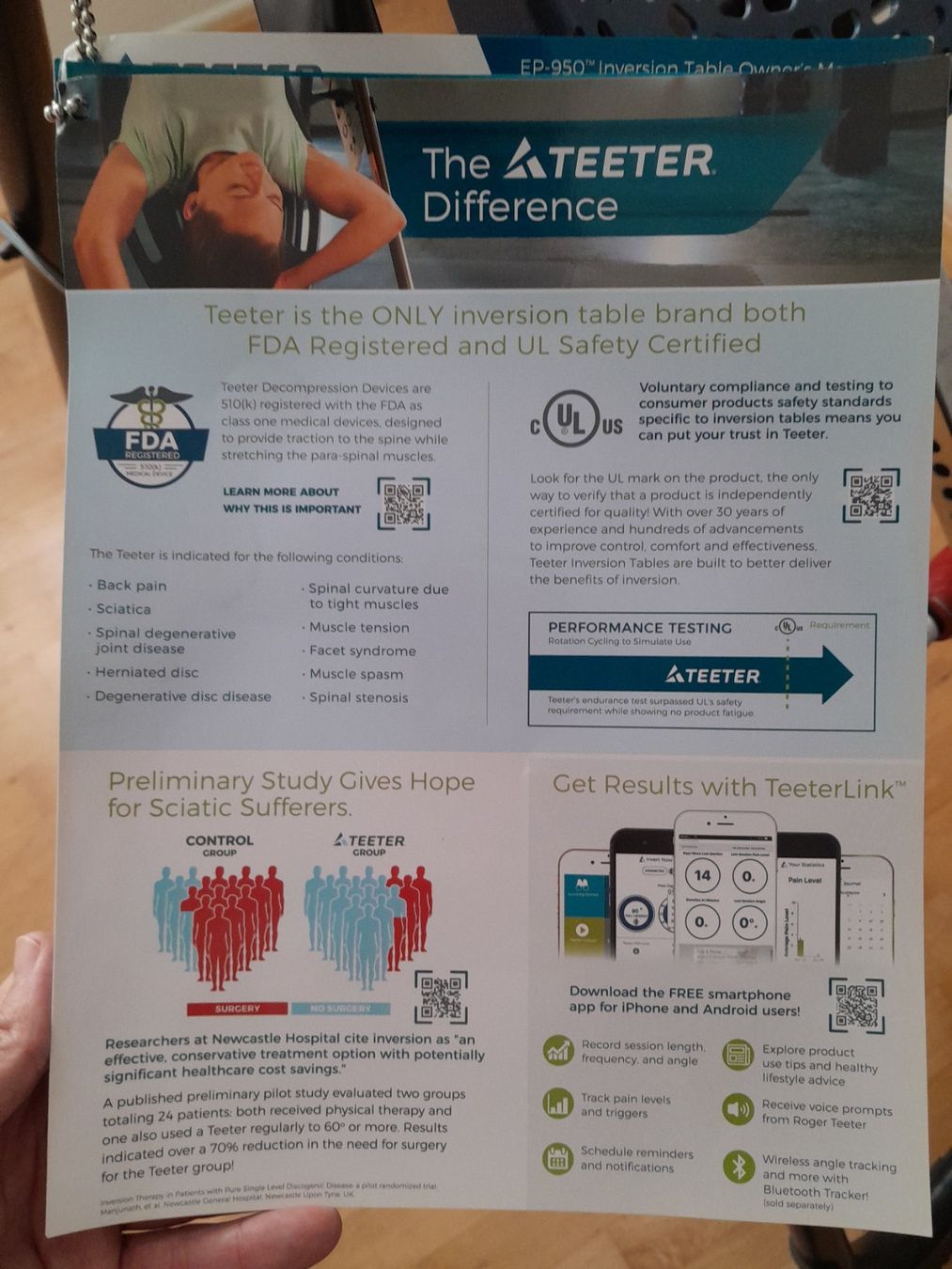 Teeter Inversion Table – Top Marke – Ausgezeichneter Zustand (Gebraucht ...