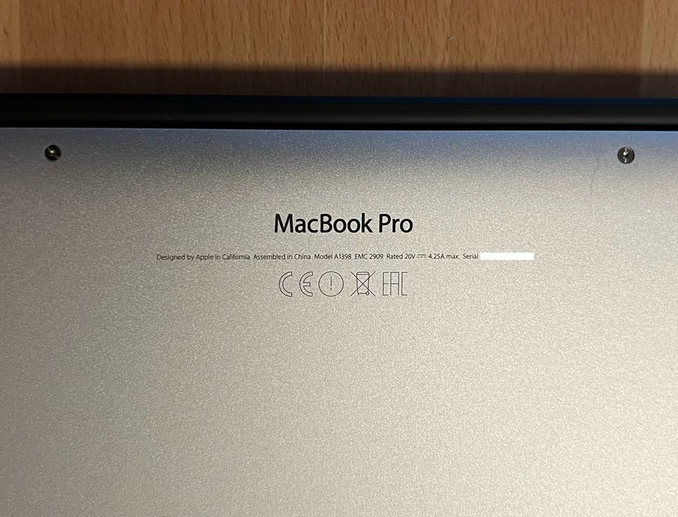 MacBook Pro 15 Retina i7 3,4Ghz 16GB 1TB 12 Monate Garantie (Neu ...