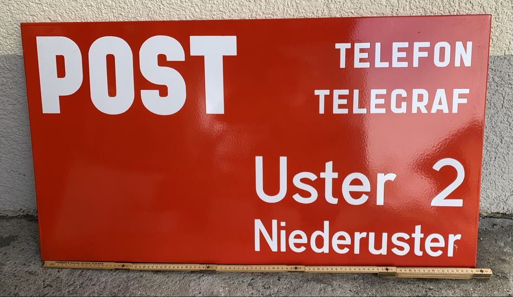 Email Schild, Post Telephon Telegraph, Uster 2 Niederuster (Gebraucht ...