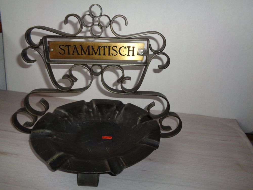 GROSSER STAMMTISCH ASCHENBECHER EISEN SCHMIEDEEISEN VERZINKT (Gebraucht ...