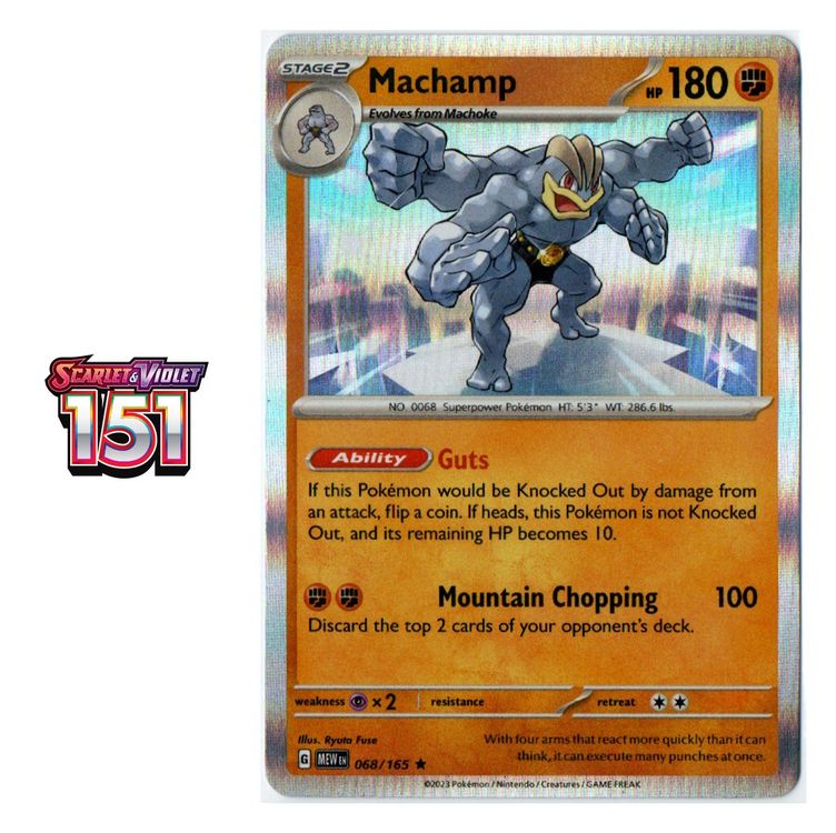 151 Machamp Machomei Holo 068/165 EN (Neu (gemäss Beschreibung)) in Zug für CHF 0.6 – mit ...