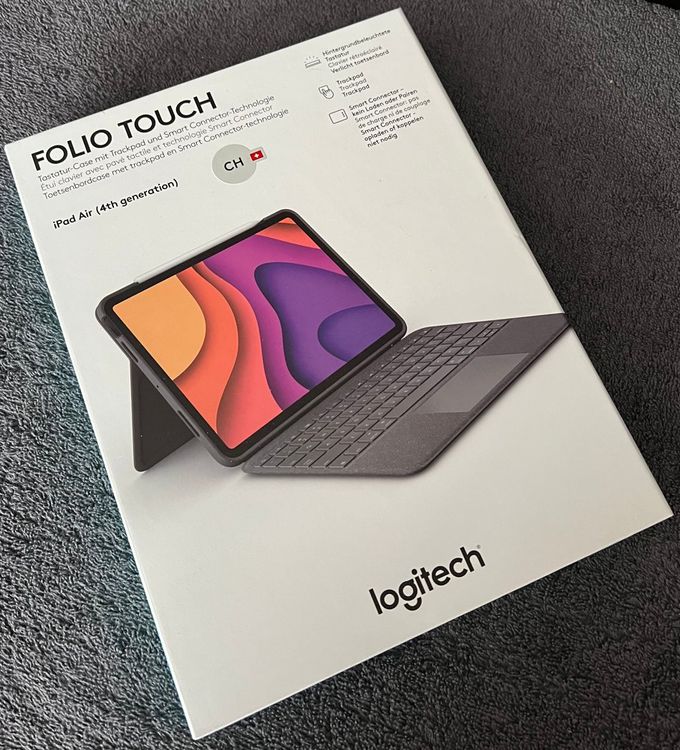 Logitech Folio Touch, Keyboard Case m.Trackpad, iPad (4.Gen) (Neu und ...