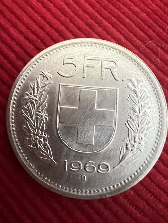 5 Franken 1969 silber, 16 gr. | Kaufen auf Ricardo