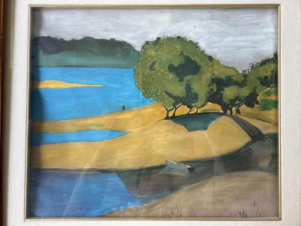Tableau peinture aquarelle paysage copie Felix Vallentton (Gebraucht) in Orpund für CHF 50 – nur ...