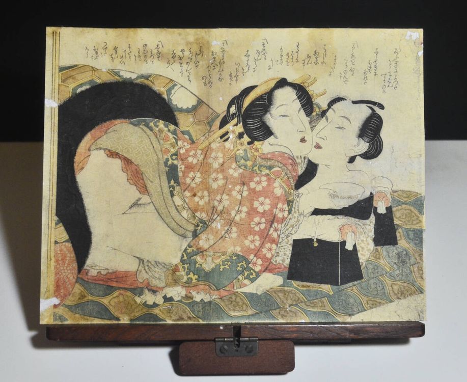 Estampe shunga ancienne – Keisai Eisen – Époque Edo (D'occasion) à Fiez ...